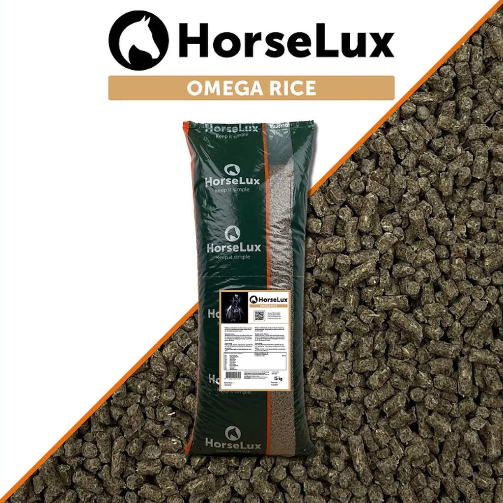 HorseLux Omega Rice - 15 kg | Köp på Brogaarden.se