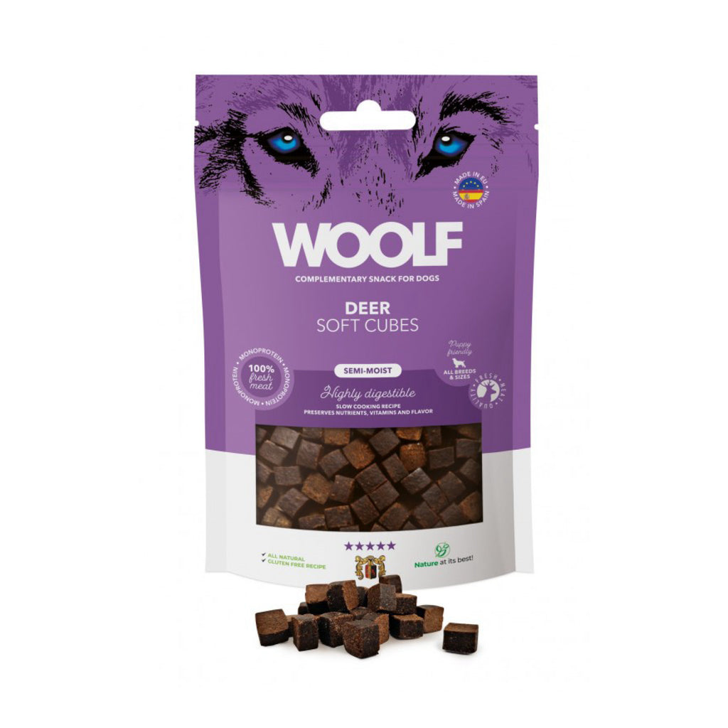 WOOLF Soft Deer Cubes - 100 g | Köp på Brogaarden.se